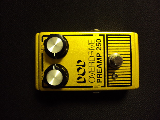 DOD DOD 250 Analog Overdrive Preamp Reissue Gold Metallic | Reverb