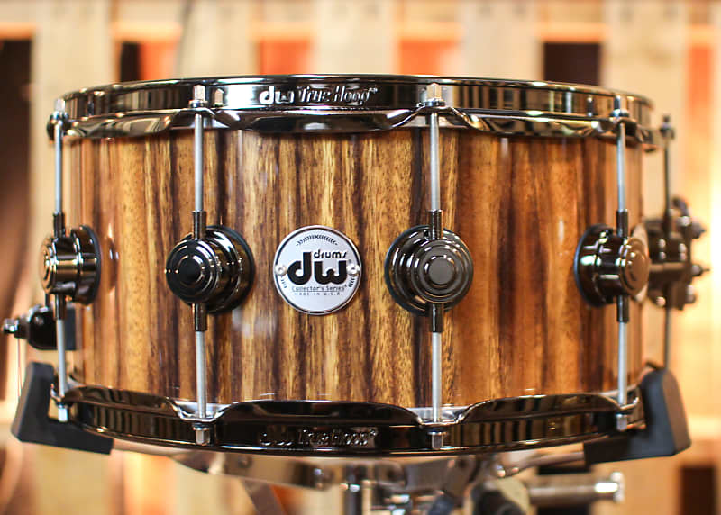 DW 6.5x14 Collector's Maple 333 Monkey Pod Snare Drum - | Reverb