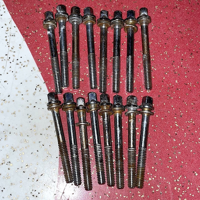 16 Vintage Slingerland 2" Snare/Tom Drum Tension Rods - | Reverb