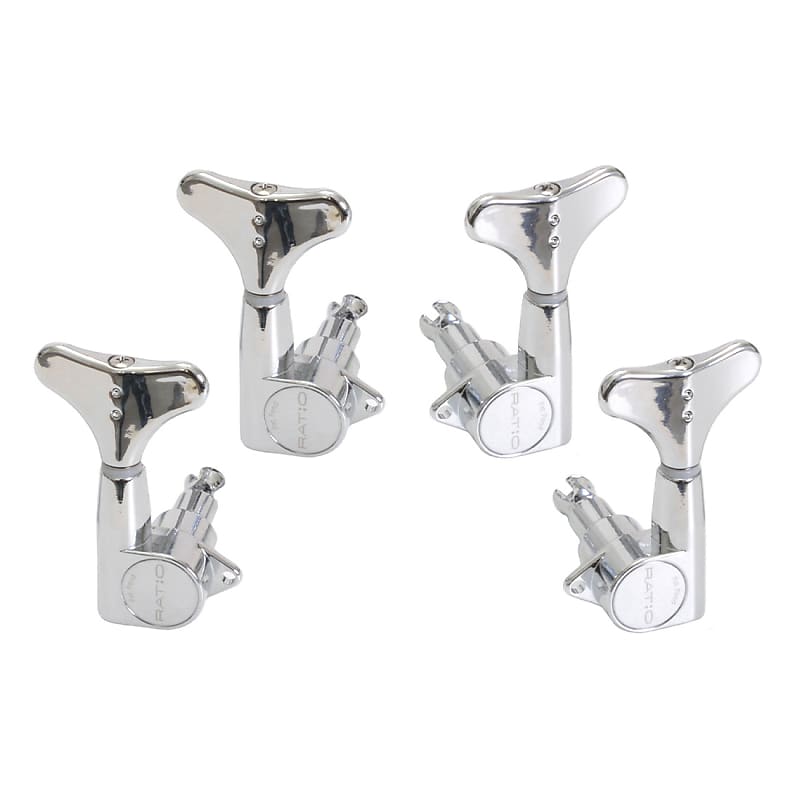 Graph Tech Ratio Bass 4 String Y-Style Button 2+2 - Chrome | Reverb