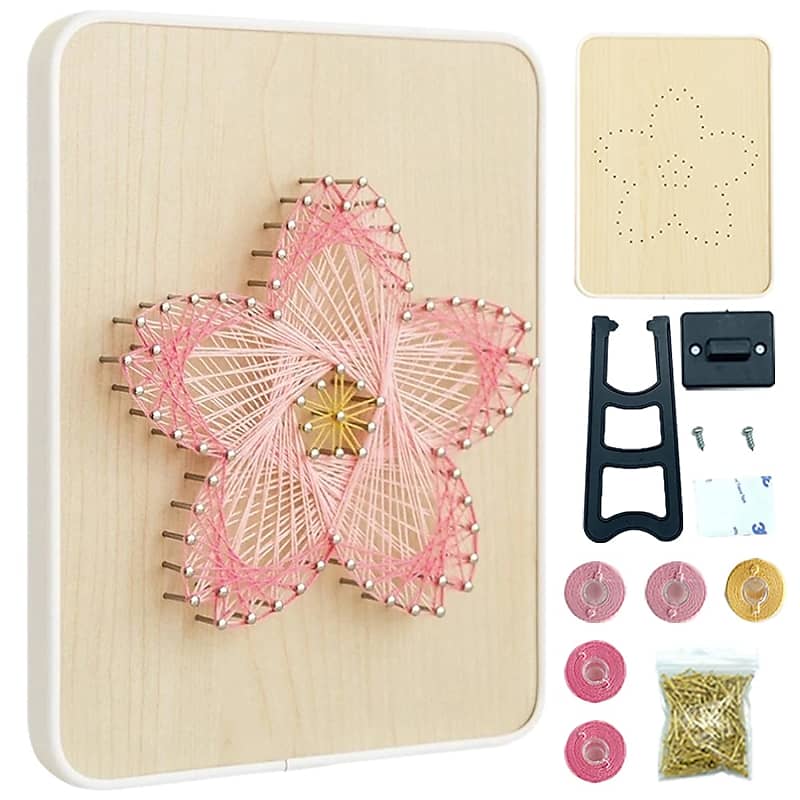 Bazima Diy String Art Kit For Beginner, Diy Cherry Blossoms | Reverb
