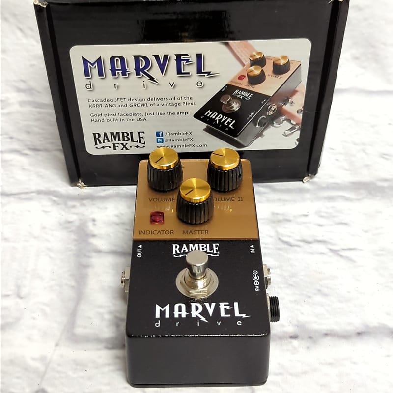 Ramble FX Marvel Drive Overdrive Pedal Rare V1 - Like New | Reverb