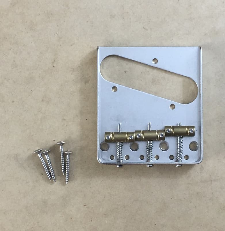 Custom Vintage Relic Tele Ashtray Bridge Nickel Aged Brass | Reverb