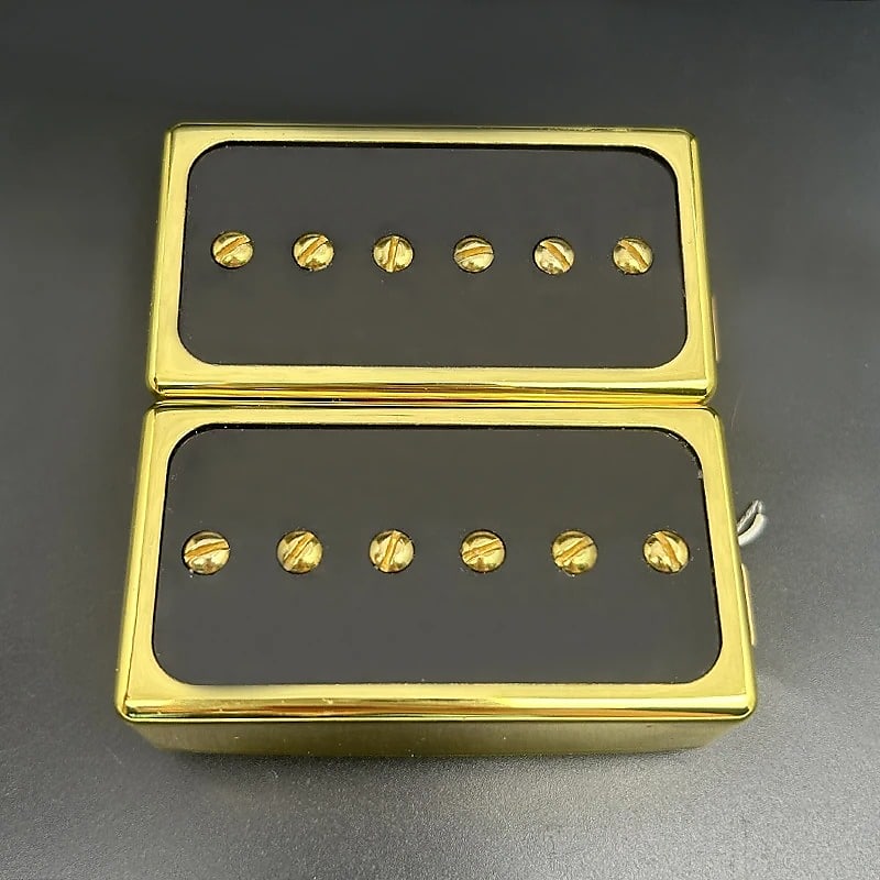 Gold Neck and Bridge Guitar P90s Humbucker Pickups Set | Reverb