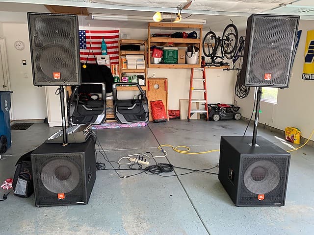 JBL MP415 PA Speakers | Reverb