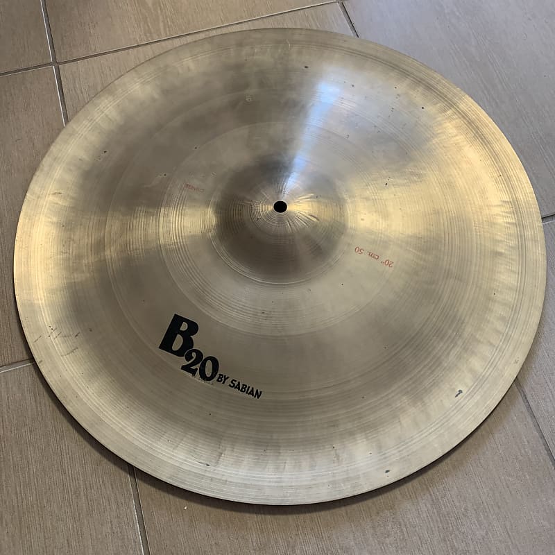 Rare! Sabian B20 20” Chinese cymbal 80s | Reverb