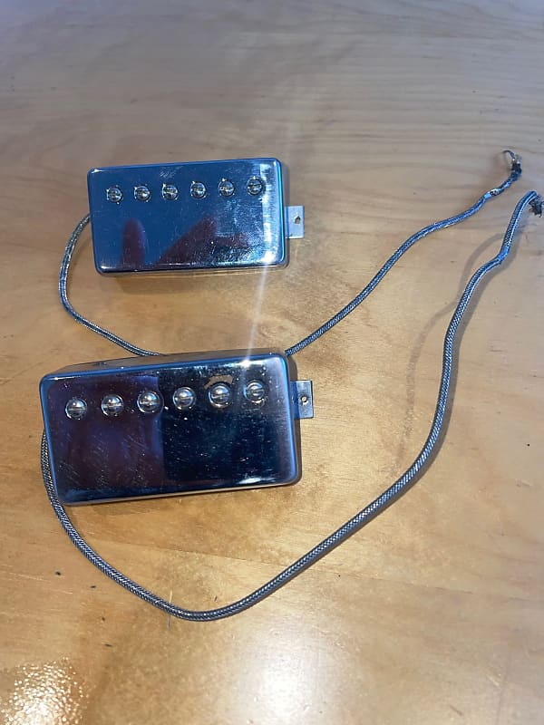 Gibson Tim Shaw PAF Humbucker pickups - Chrome original 1987 | Reverb