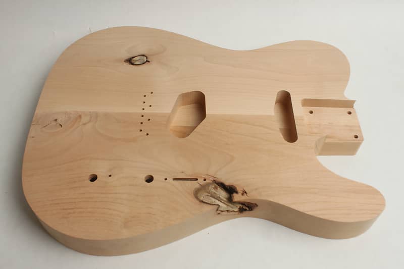 BYOGuitar 2 Piece Rear Rout Knotty Alder Tele Body 2022 | Reverb