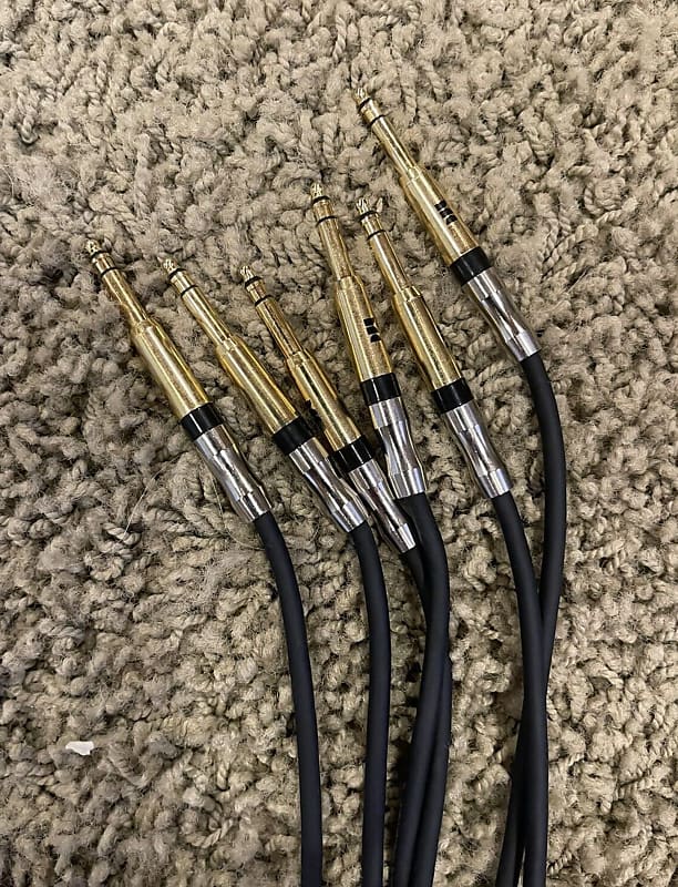 (6) TT Patch Cables Professional Patchbay Cables - Monster | Reverb