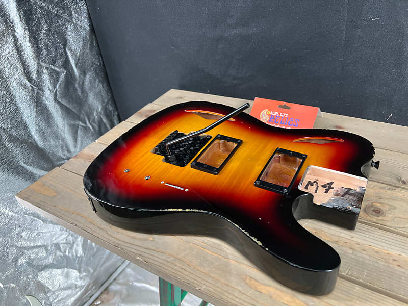 Real Life Relics Tele Style Semi Loaded Body 3 Tone Sunburst | Reverb