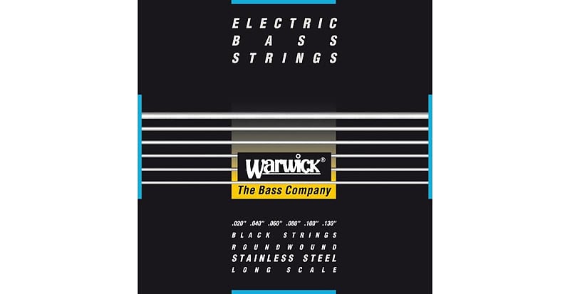 Warwick Black Label Bass Strings, 6-String Set Medium-Light, | Reverb