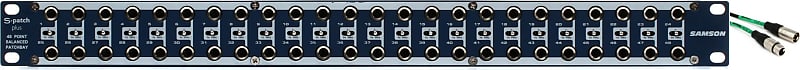 Samson S-Patch Plus 48-point Balanced Patchbay Bundle with | Reverb