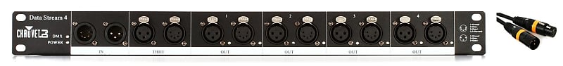 Chauvet DJ Data Stream 4 - 4-Port DMX Splitter Bundle with | Reverb