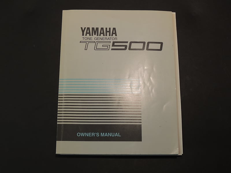 Yamaha TG500 Owner's Manual [Three Wave Music] | Reverb