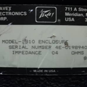 Peavey 1810 Bass Speaker Cabinet With One 18" Black Widow And | Reverb