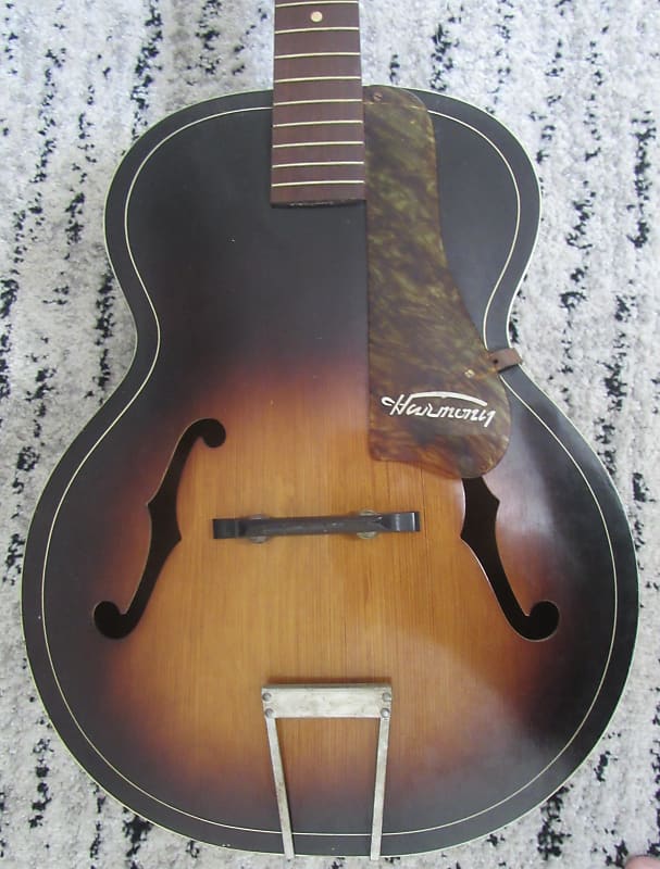Harmony Vintage Archtop Acoustic Guitar 1960's | Reverb