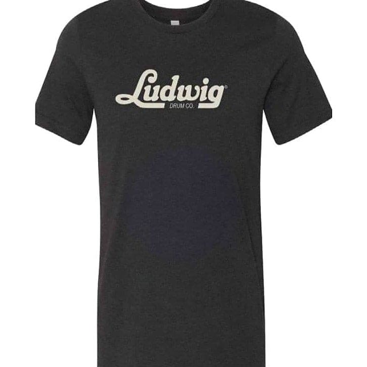 Ludwig Script Logo T-Shirt Small Black | Reverb
