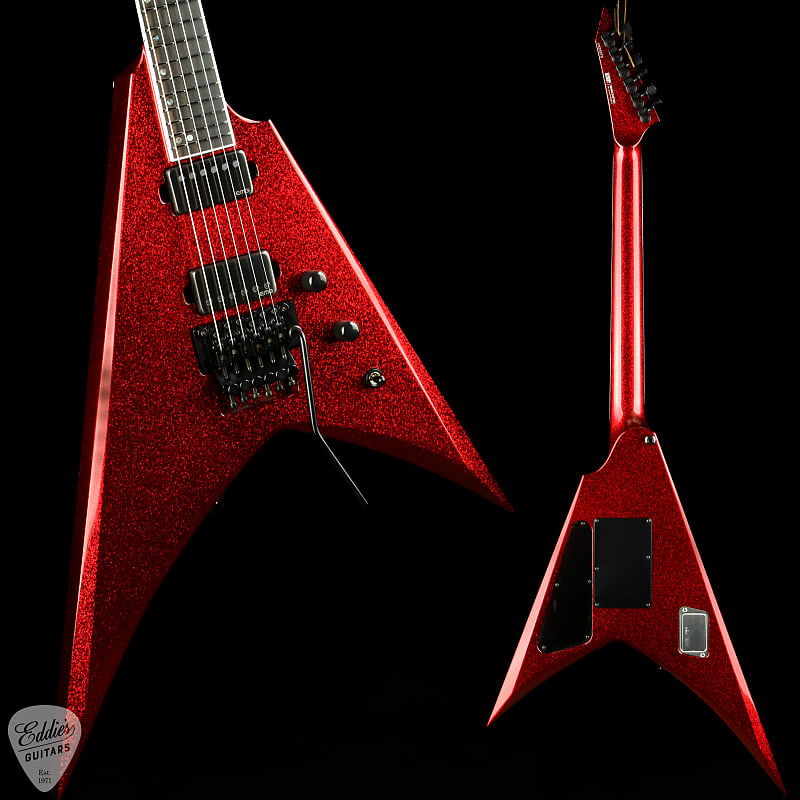 ESP V-II FR BH - Red Sparkle | Reverb