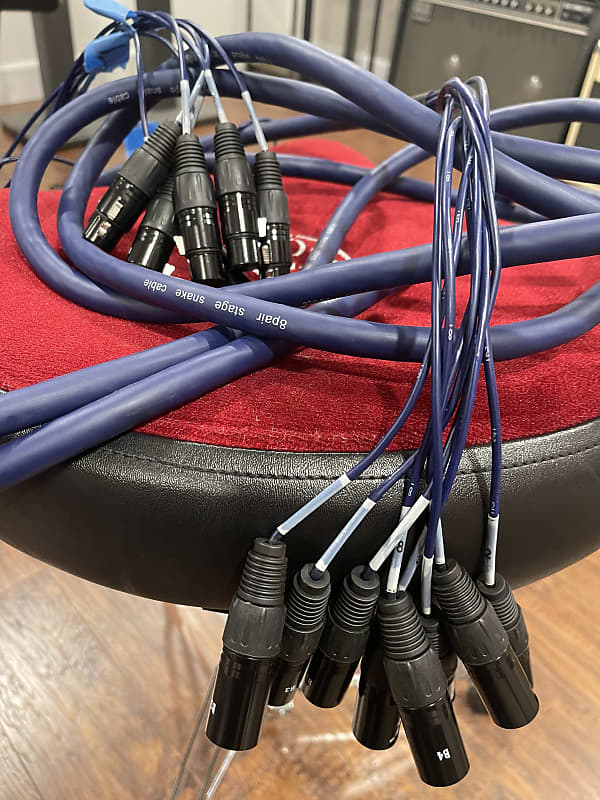 PI manufacturing 8pair Stage Snake Cable 8pair 20ft xlr male | Reverb