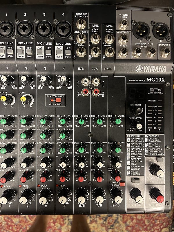 Yamaha MG10x 10 Channel Analogue Mixing Console 2021 - | Reverb UK