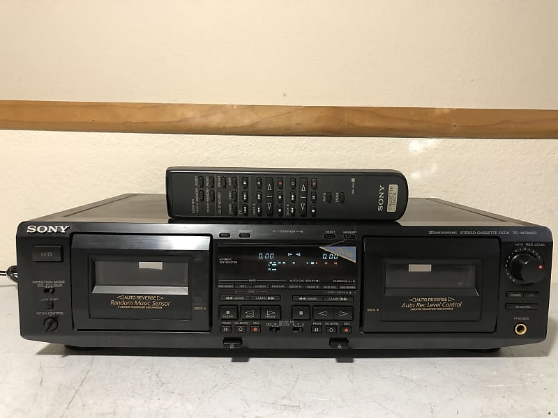 Sony TC-WE825S Dual Cassette Deck Tape Player Recorder HiFi | Reverb
