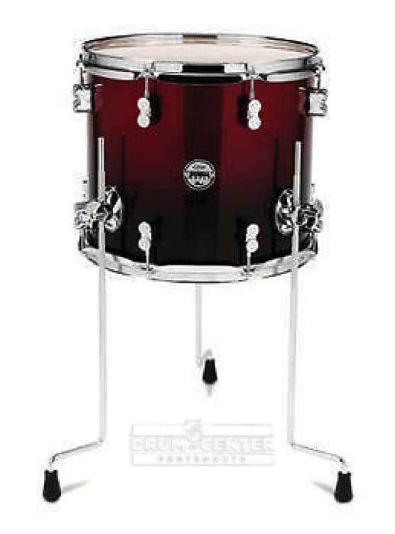 PDP Concept Maple Floor Tom - 18x16 - Red To Black Fade | Reverb