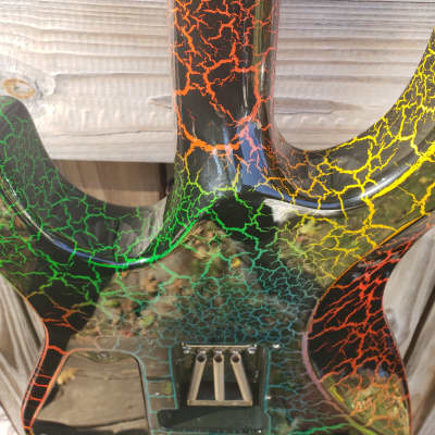 Vester Concert Series II in Rainbow Crackle - Set Neck - | Reverb