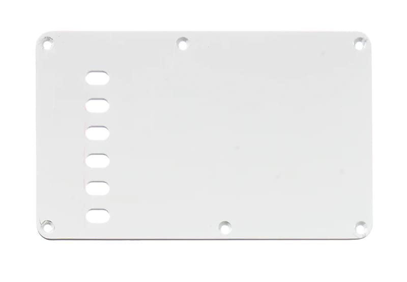 White Tremolo Spring Cover Backplate | Reverb