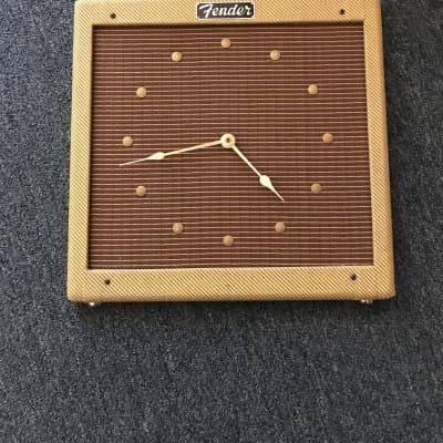Fender Vintage Sam Hutton Tweed Amp Clock 1980s | Reverb