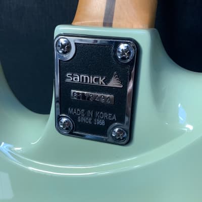 Used Samick Custom Pro Shop S-Style Electric Guitar - Sage | Reverb