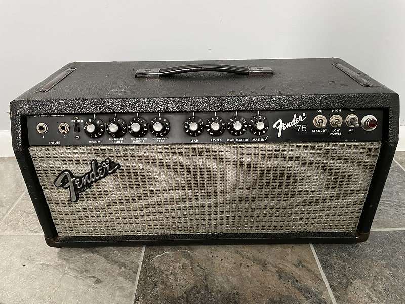 Fender 75 Head Hand-Wired/Point-to-Point 1980s | Reverb
