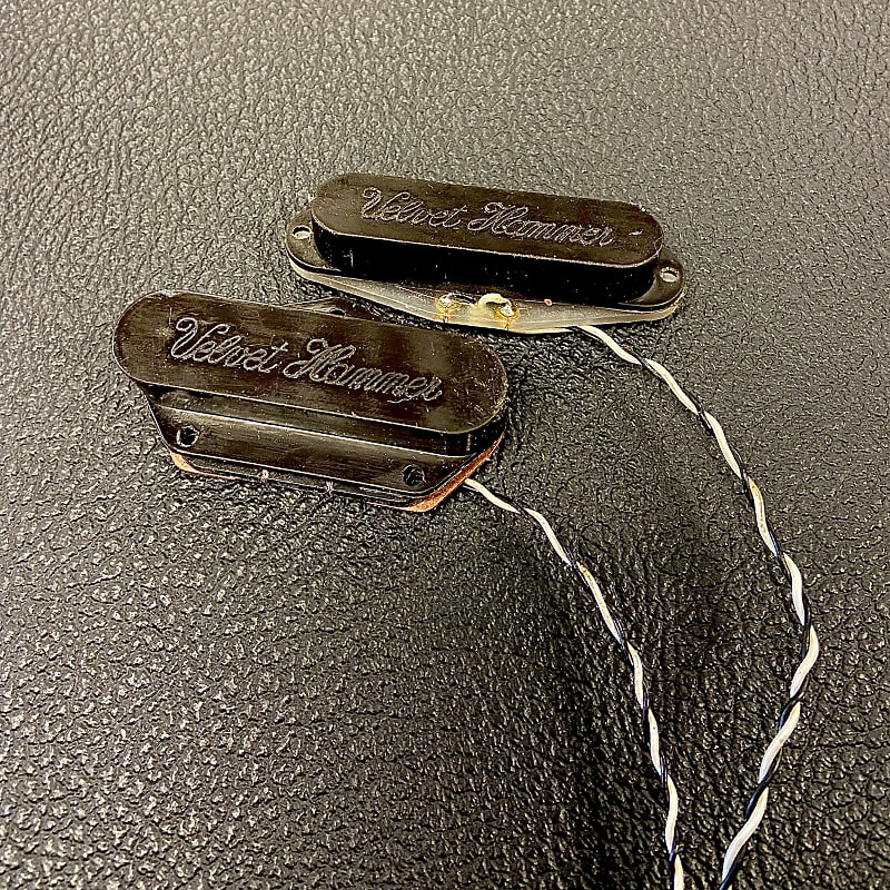 Red Rhodes Velvet Hammer tele set | Reverb