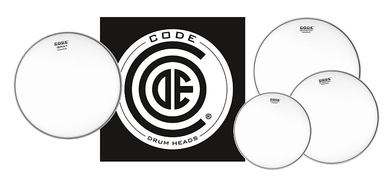 CODE Drumheads Generator Coated Set Fusion | Reverb