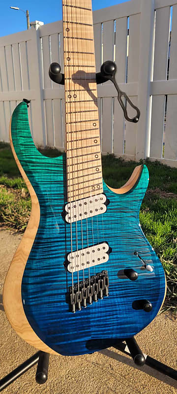 Kiesel A2 2023 - 5A Flamed Maple Top w/ Teal to Blue Fade | Reverb