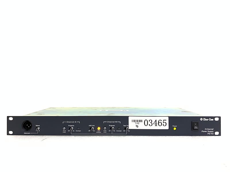 Clear-Com PS-702 2 Channel Amp Power Supply #03465 | Reverb