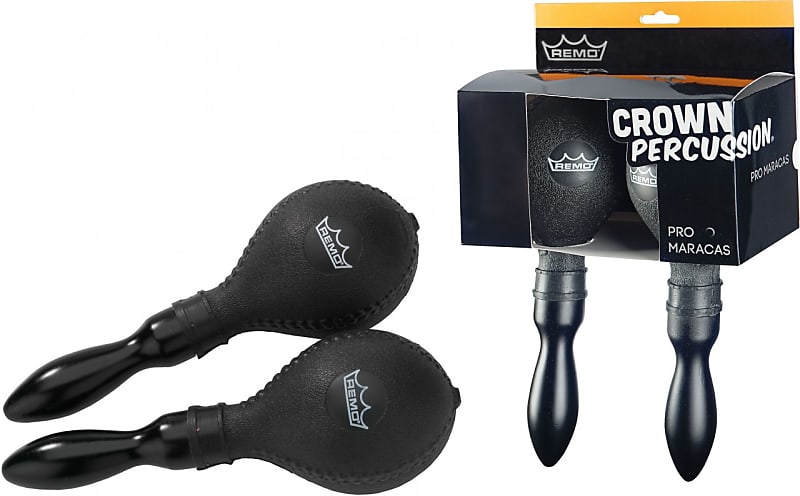 Remo CR-P003-00 - Paire de mini maracas noires, modèle | Reverb