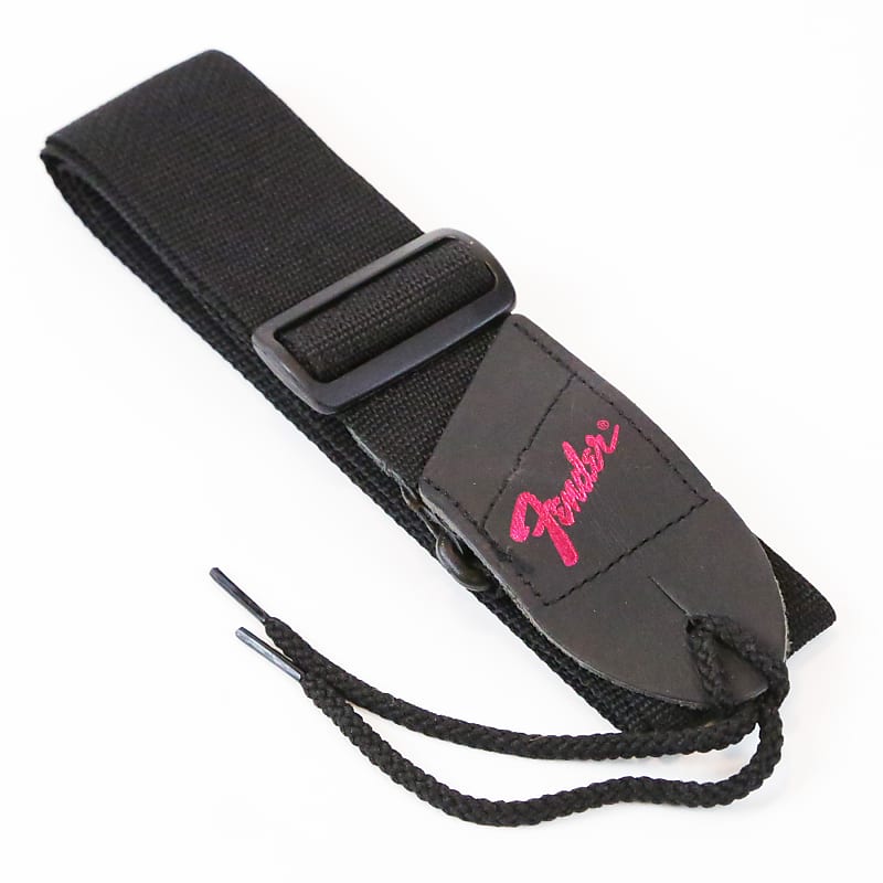 1990s Fender Electric Guitar Black with Pink Logo | Reverb France