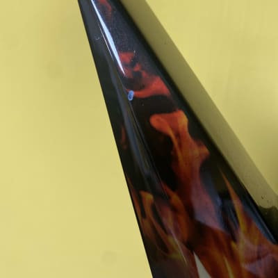 Dean Dime Razorback Explosion/Fire Finish & Hard Case - Floyd | Reverb