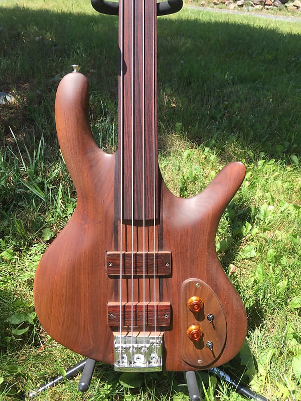 Carl Thompson 4 string Bass guitar Fretless 34" 1980 Natural | Reverb