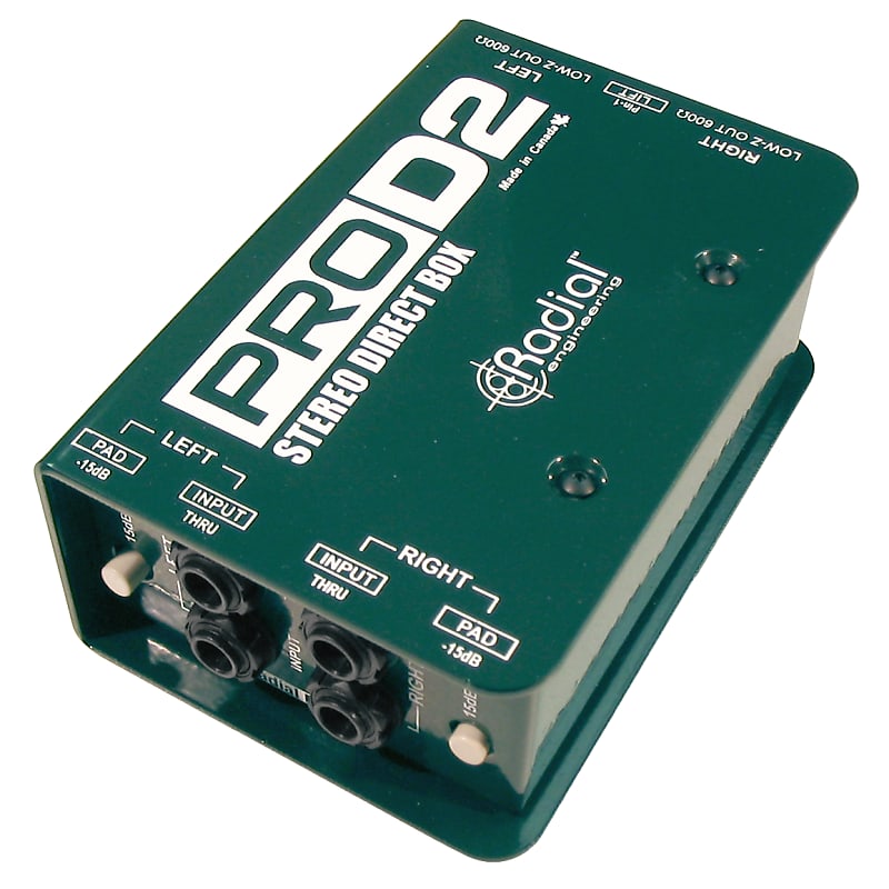 Radial Pro D2 Passive Stereo Direct Box | Reverb