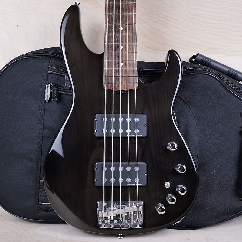 ESP E-II AP-5 MIJ 5-String Bass 2013 See-Through Black w/ Bag | Reverb