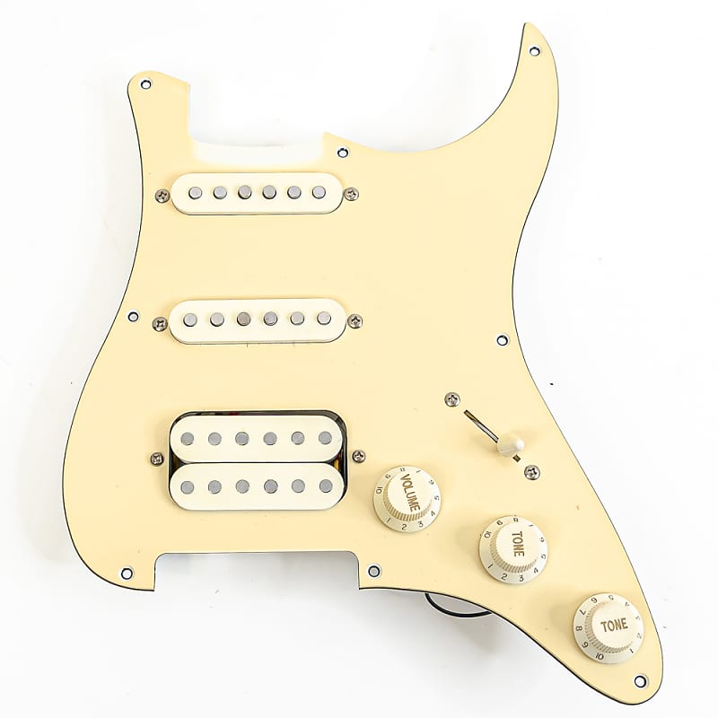 HSS Pre-Wired Loaded Pickguard for Stratocaster - Plug & Play | Reverb