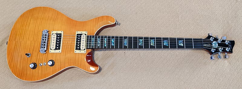Wolf WPRS Amber Burst PRS-style Solid Body Electric Guitar | Reverb