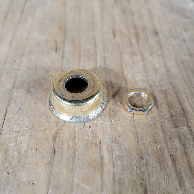 Fender Gold Output jack cup and nut Telecaster 1980s | Reverb Canada