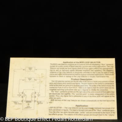 MXR Loop Selector early 80's USA as used by Stevie Ray | Reverb