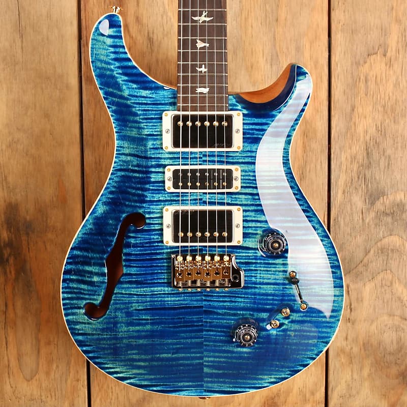 PRS Wood Library Special 22 Semi-Hollow Faded Blue Jean | Reverb