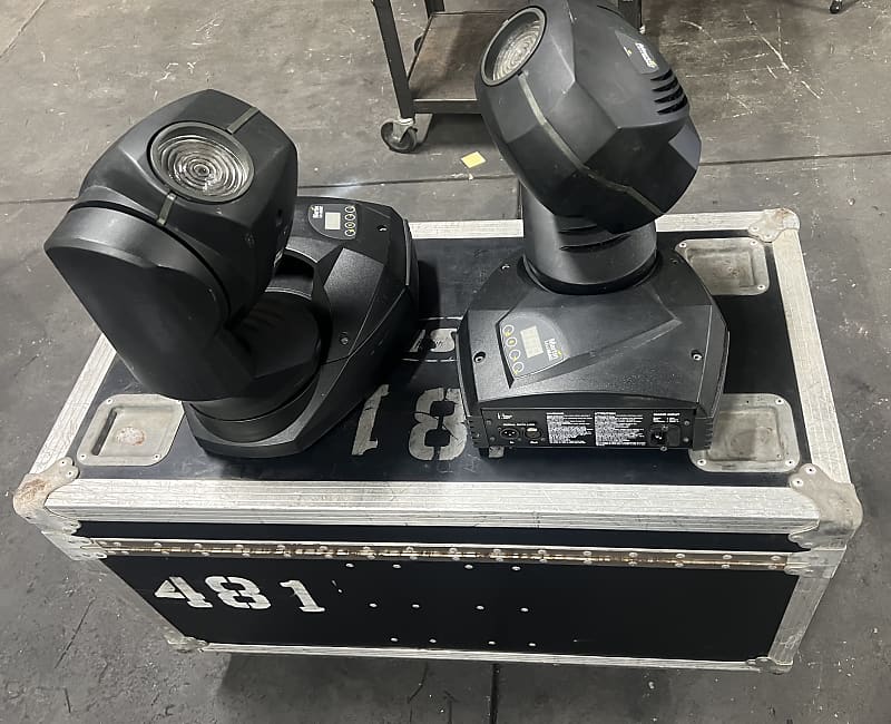 2 Martin MiniMac Moving Lights In Roadcase / hanging hardware | Reverb