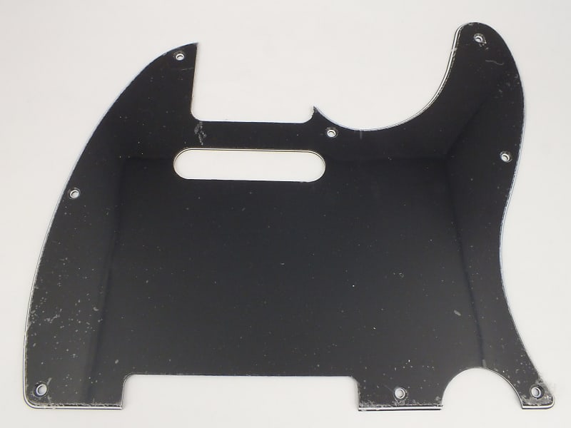 Telecaster Scratch Plate Black BWB Pickguard to fit 8 hole | Reverb UK