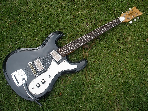 Vintage 1970s Univox Hi Flyer Mosrite Copy - Black Finish | Reverb UK