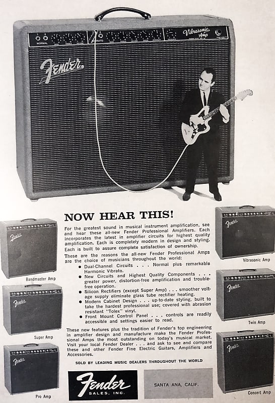 Vintage Fender Ad from 1960 | Reverb